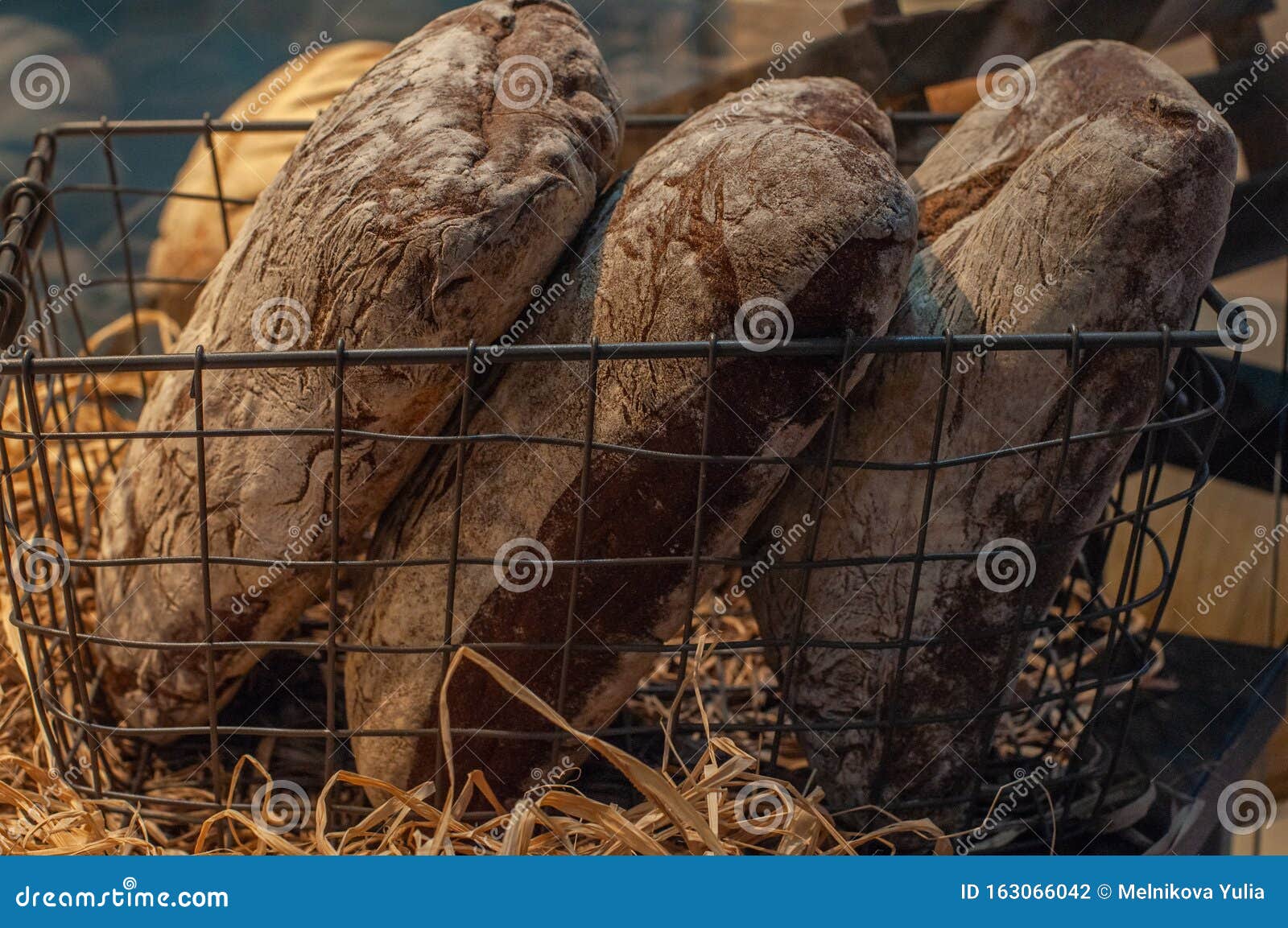 Different Types of Handmade Bread. Different Forms of Bread Stock Photo ...