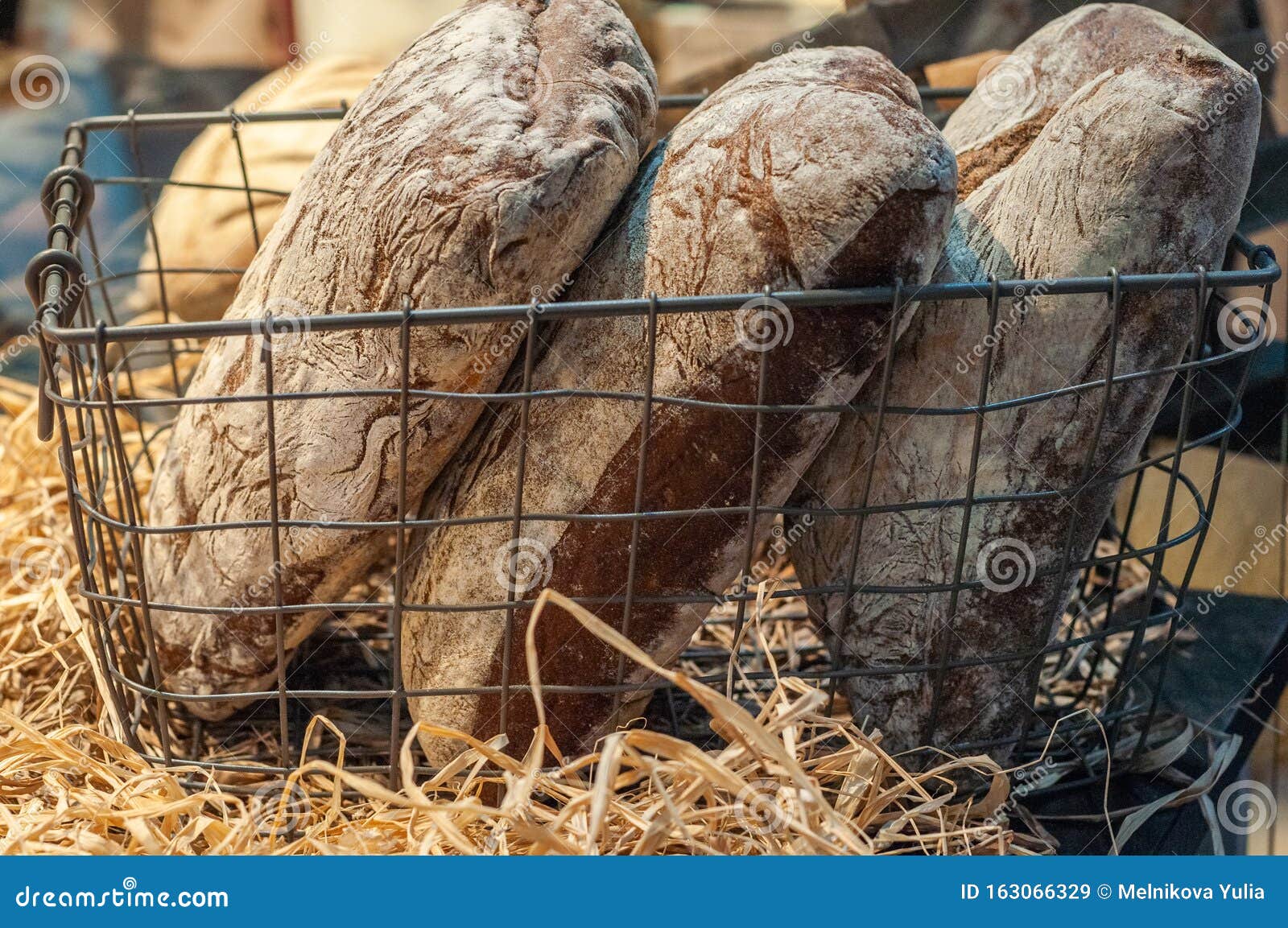 Different Types of Handmade Bread. Different Forms of Bread Stock Image ...