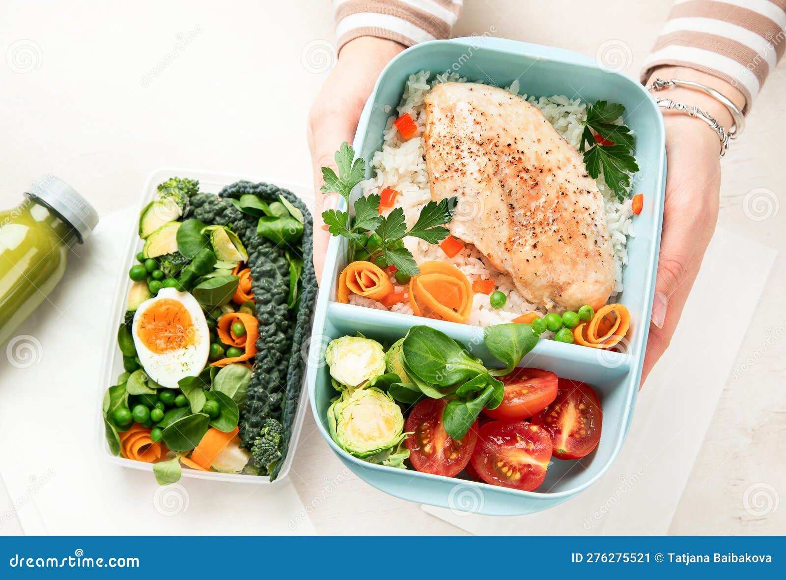 Different Types Healthy Meals in Containers, Takeout Food Menu, Top ...