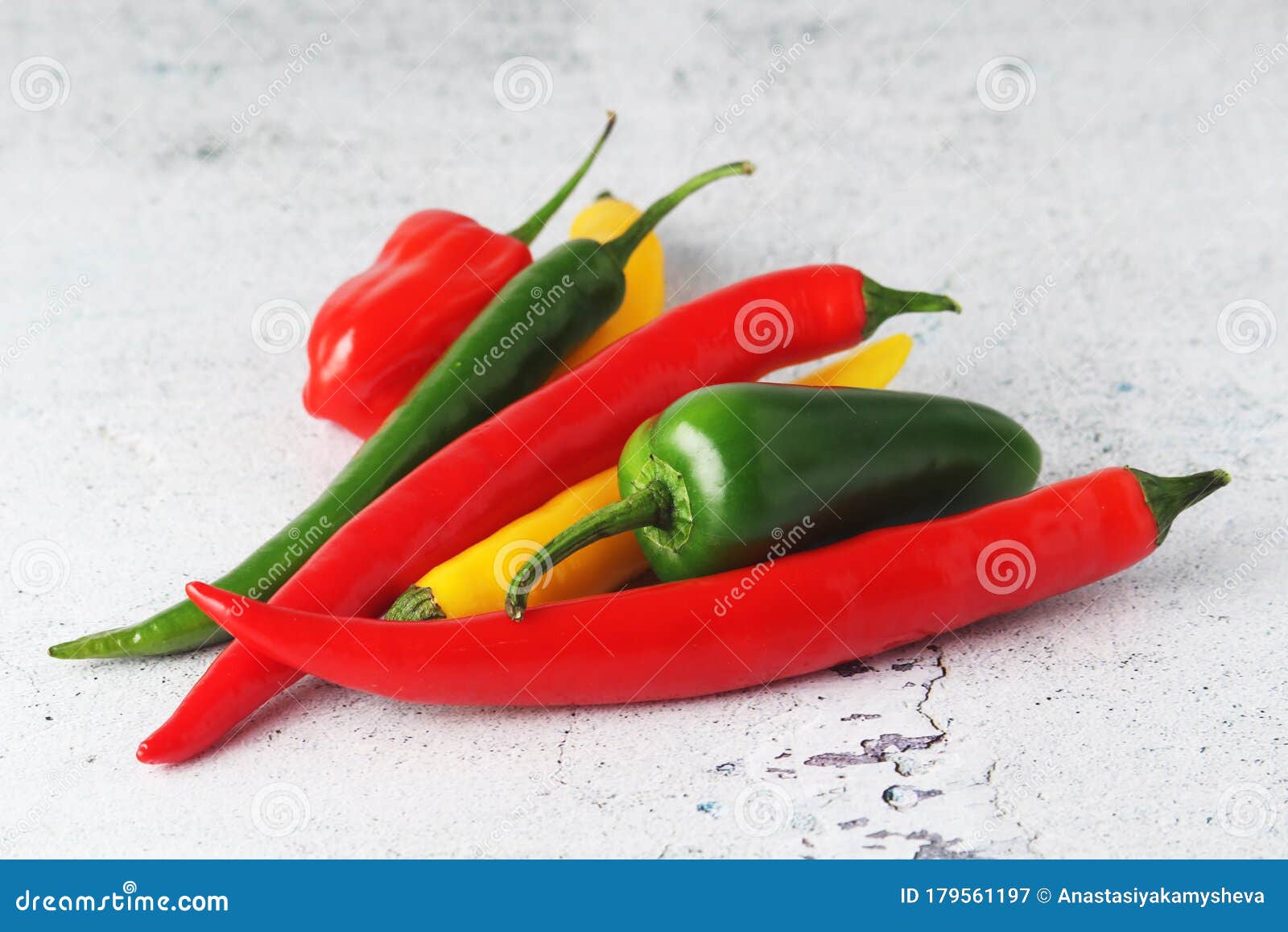 Different Types of Hot Spicy Pepper Stock Image - Image of healthy ...