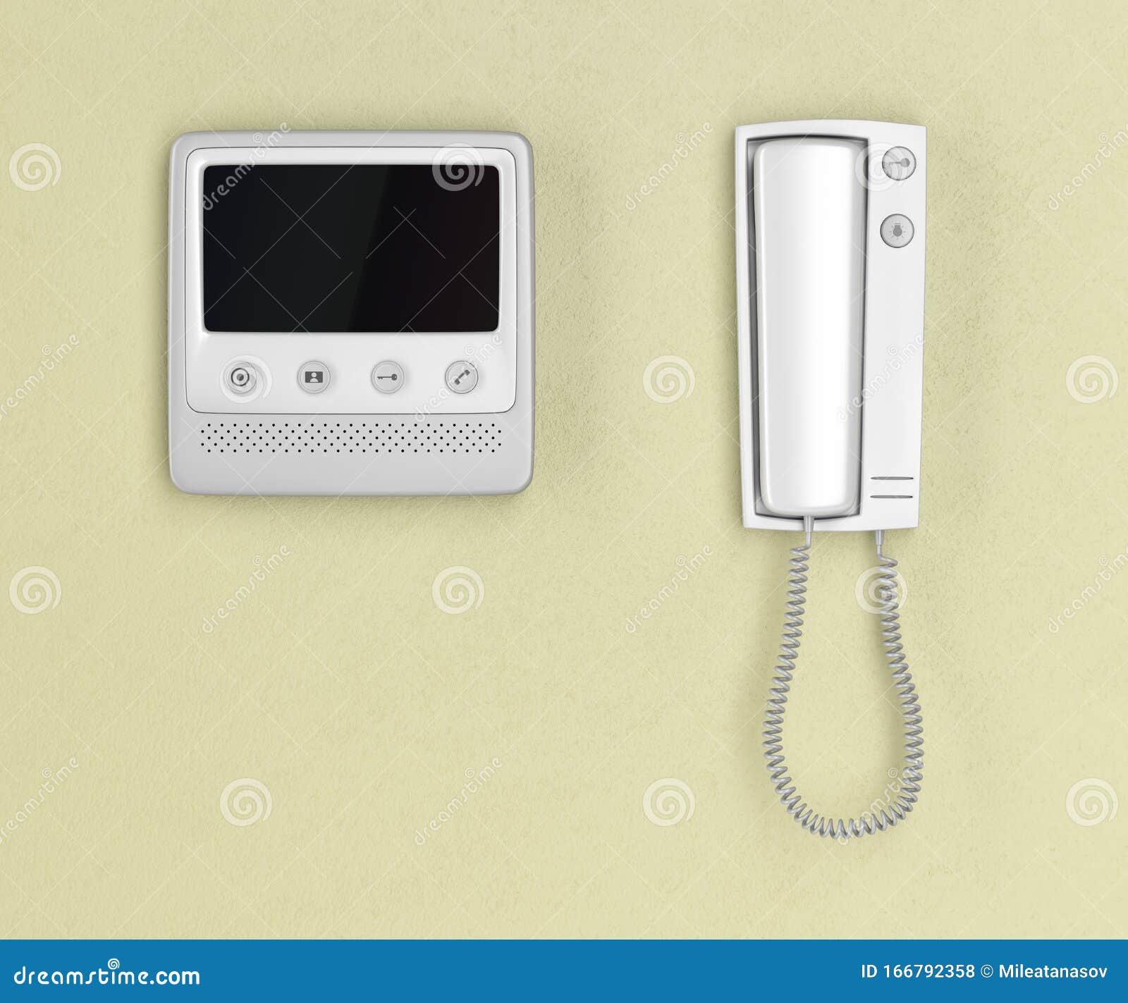 Different Types of Intercoms Stock Illustration - Illustration of bell ...
