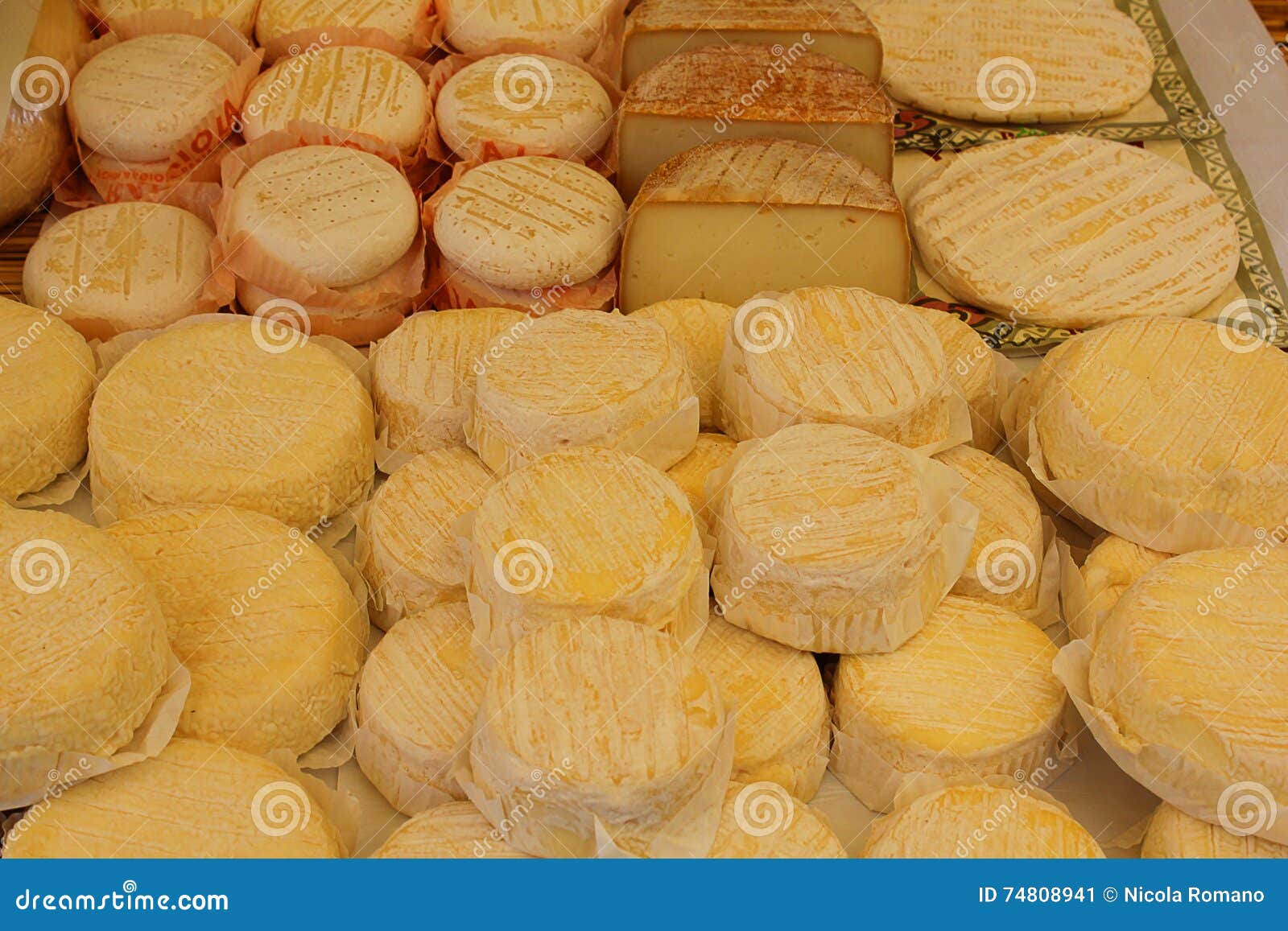Different Types of Italian Cheese Stock Image - Image of sheep, fresh ...