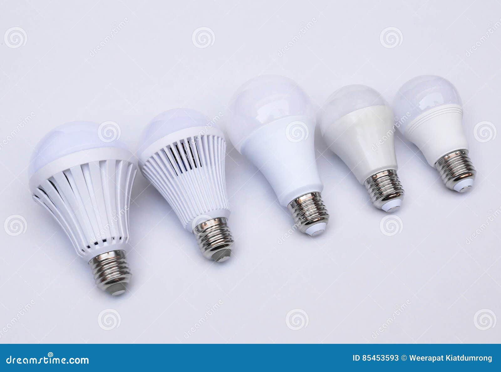Different Types of LED Light Bulbs Stock Image - Image of efficient ...