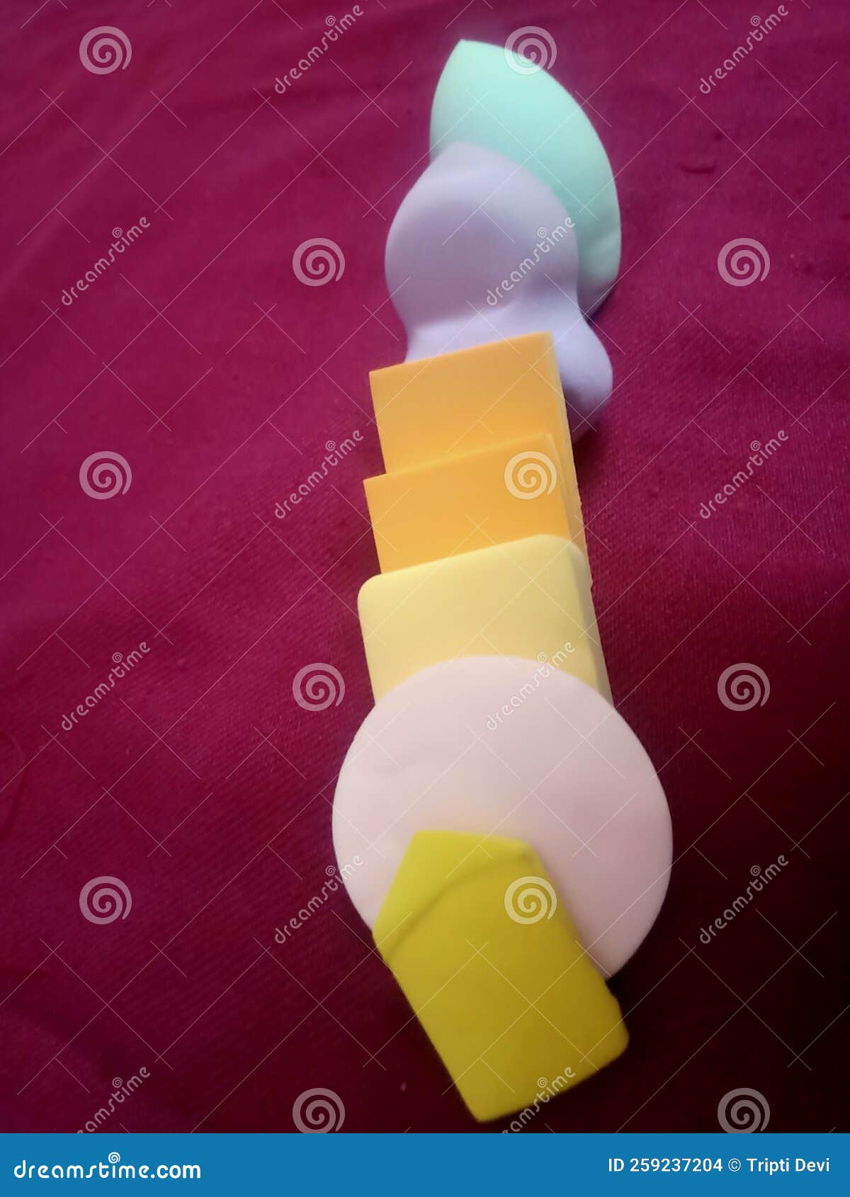 Different Types of Makeup Sponge Stock Photo - Image of light, makeup ...
