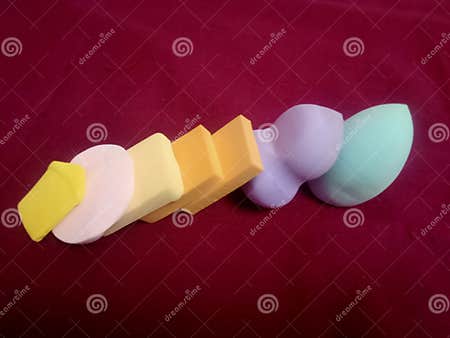 Different Types of Makeup Sponge Stock Image - Image of lighting, organ ...