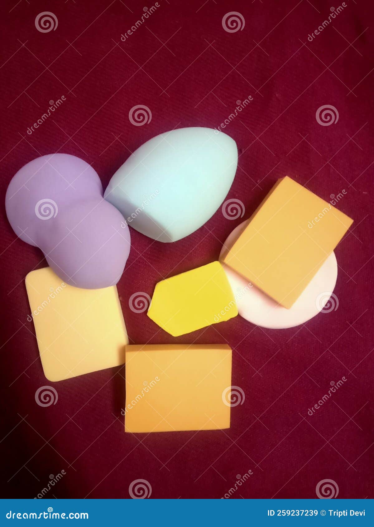 Different Types of Makeup Sponge Stock Image - Image of produce ...