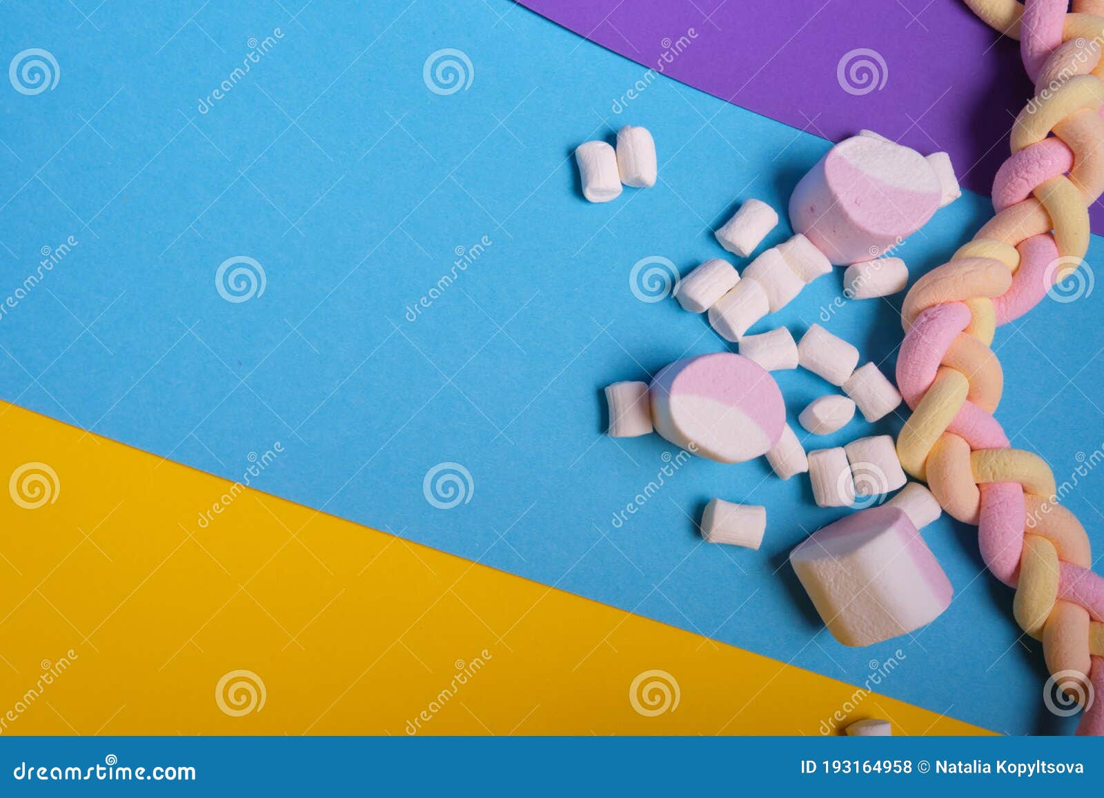 Different Types of Marshmallows Stock Photo - Image of geometric, soft ...