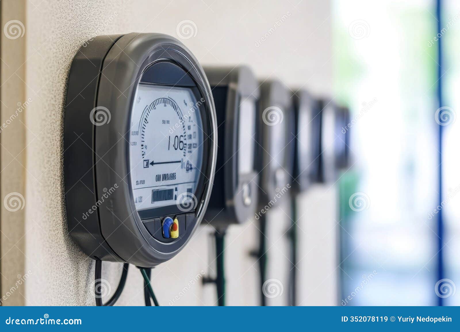 Different Types of Measurement Gauges Displayed on a Wall in a Modern ...