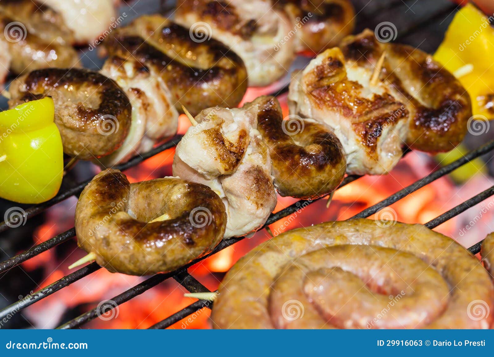 Juicy Skewers stock image. Image of outdoors, coal, lunch - 29916063