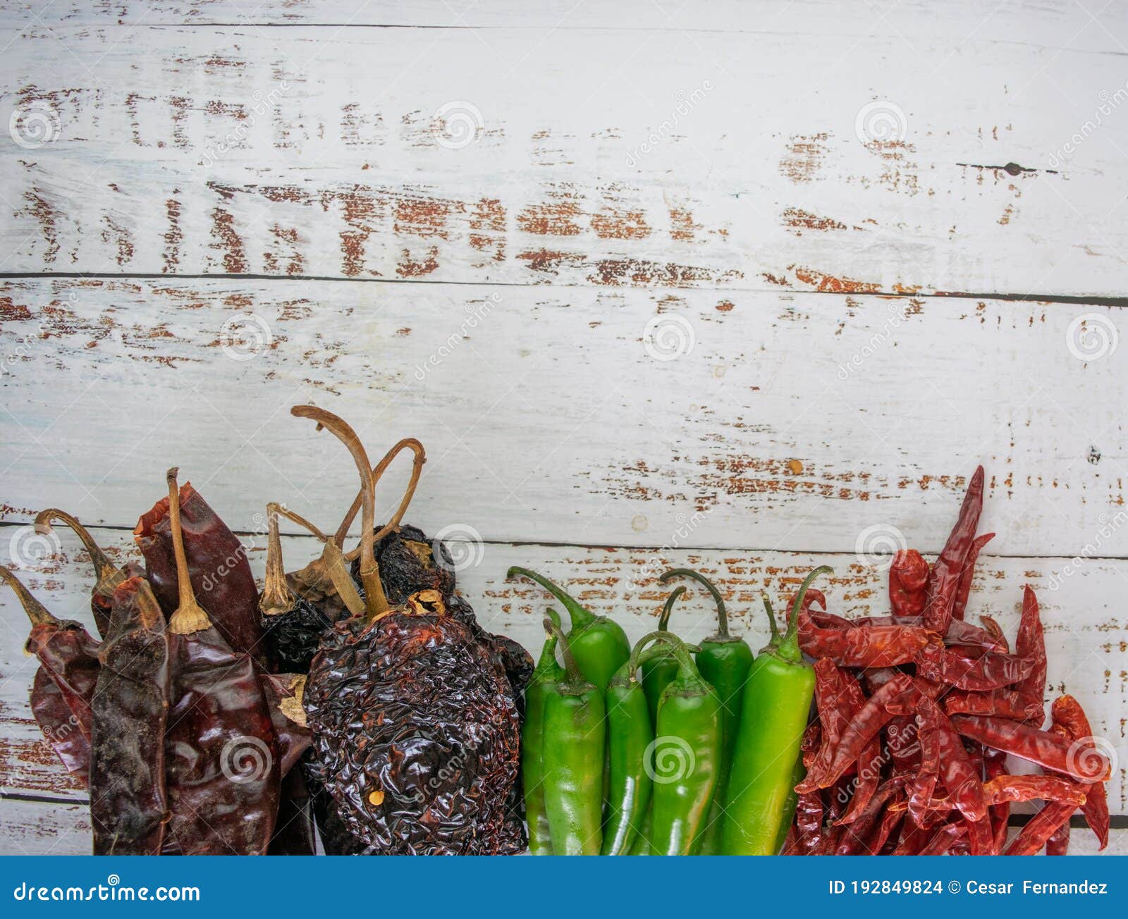 Different Types of Mexican Chili Peppers Stock Photo - Image of sizes ...