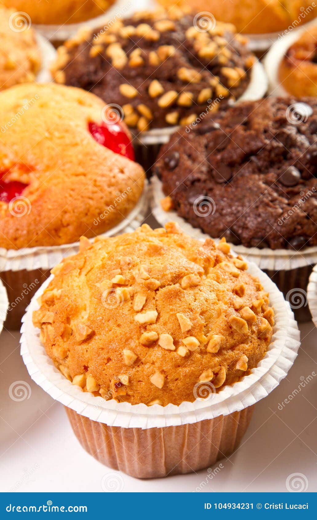 Muffins stock image. Image of delicious, group, bakery - 104934231