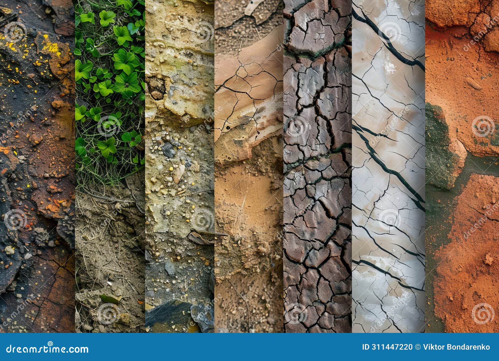 Different Types of Natural Earth Textures Stock Photo - Image of ...