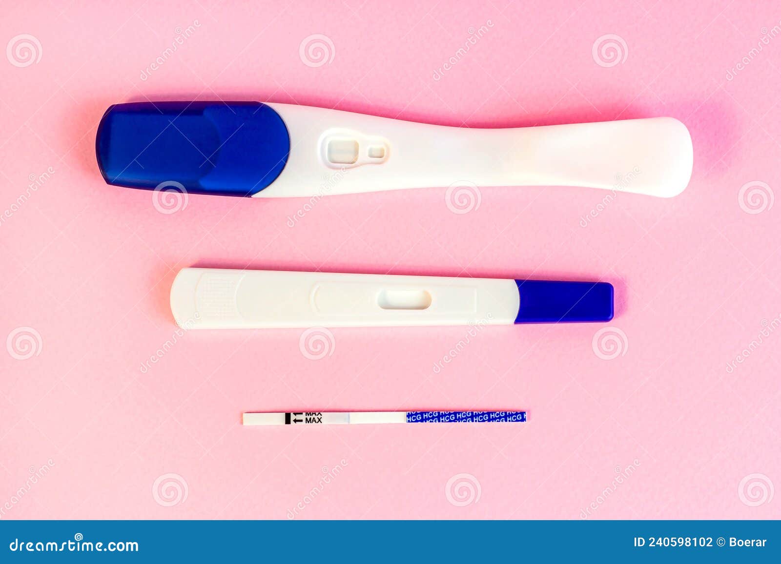 Different Types of New Pregnancy Tests for Woman on Light Pink ... Different Types of New Pregnancy Tests for Woman on Light Pink ...