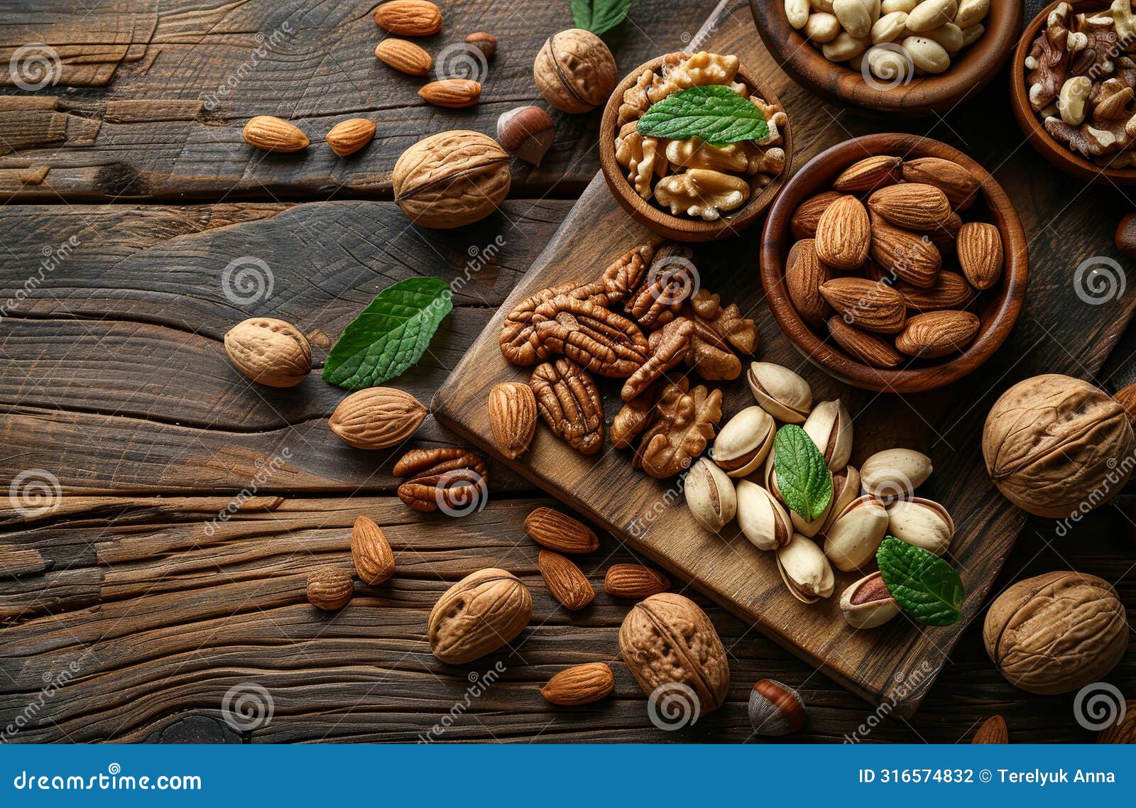 Different Types of Nuts in the Nutshell. Stock Photo - Image of nature ...