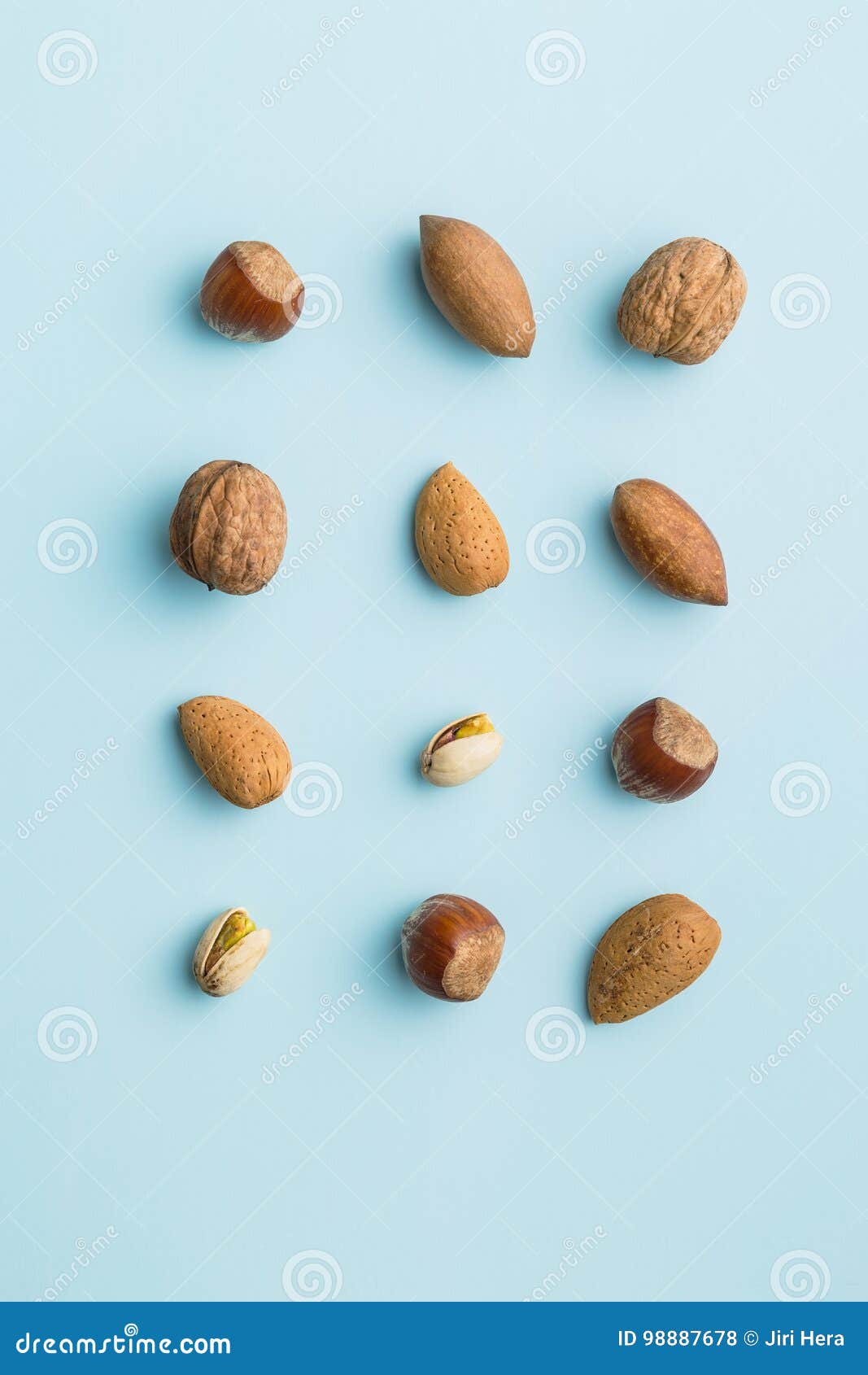 Different Types of Nuts in the Nutshell. Stock Photo - Image of natural ...