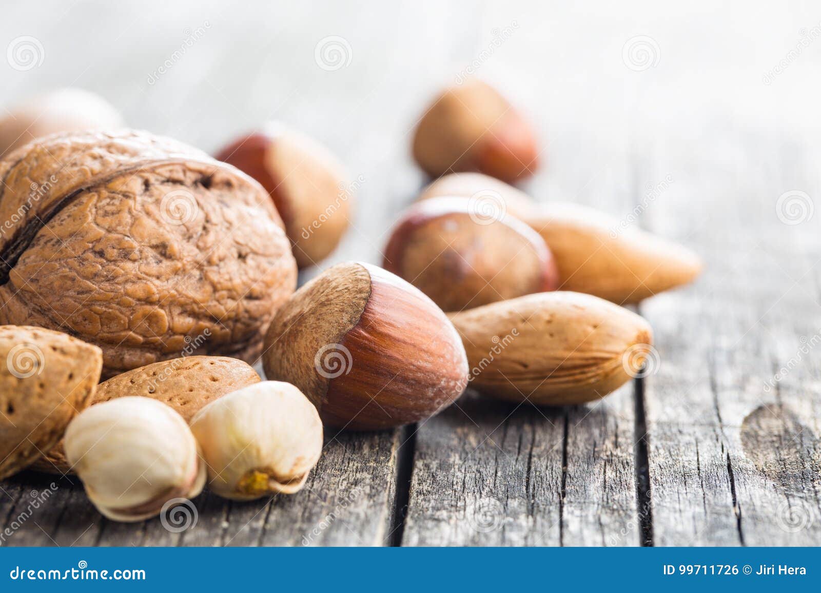 Different Types of Nuts in the Nutshell. Stock Photo - Image of shell ...