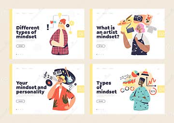 Different Types O Mindsets: Landing Pages with Creative, Artistic ...
