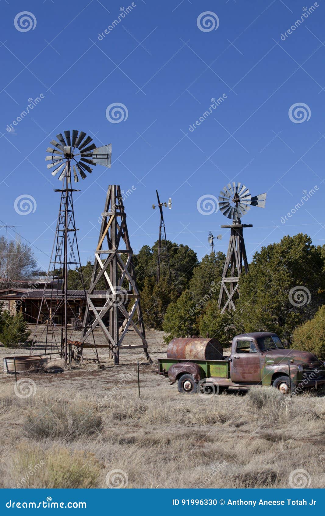 Different Types of Old Windmills Stock Photo - Image of public, mexico ...