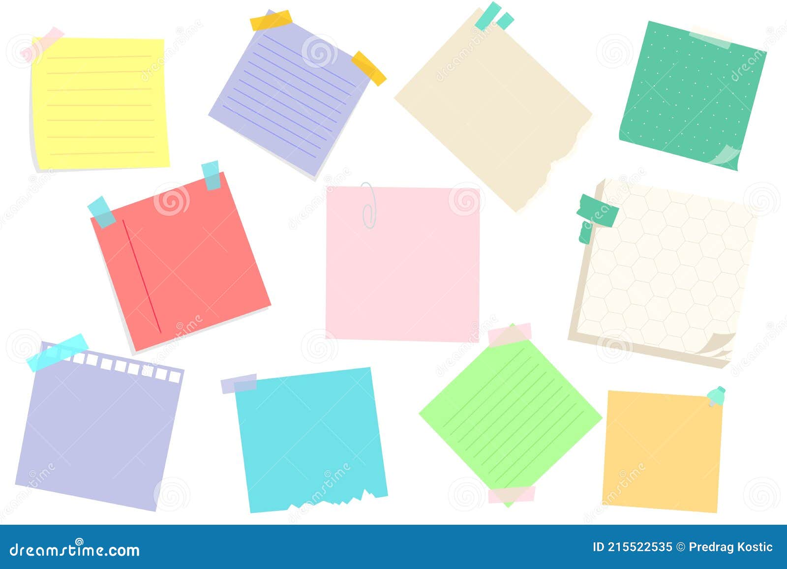 Different types of paper. stock illustration. Illustration of ... Different types of paper. stock illustration. Illustration of ...