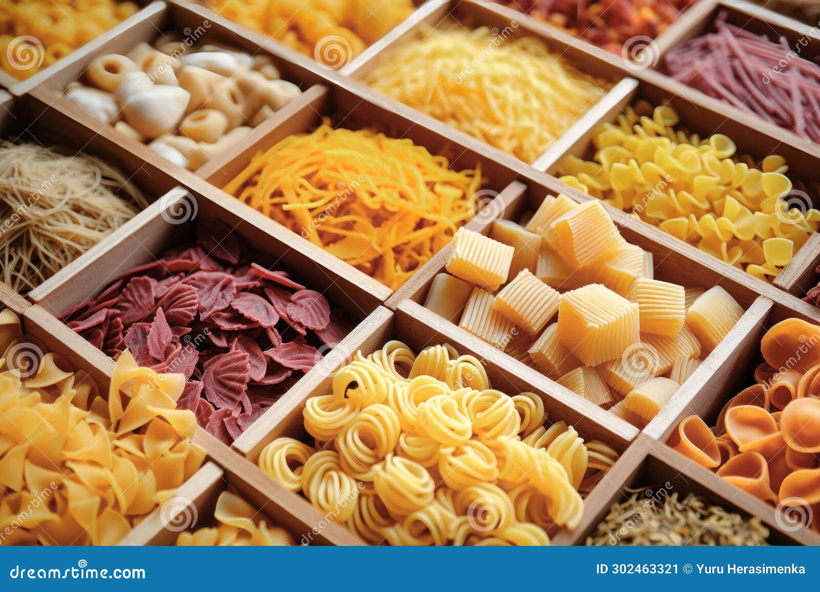 Different Types of Pasta As Background, Closeup. Pasta and Spaghetti ...