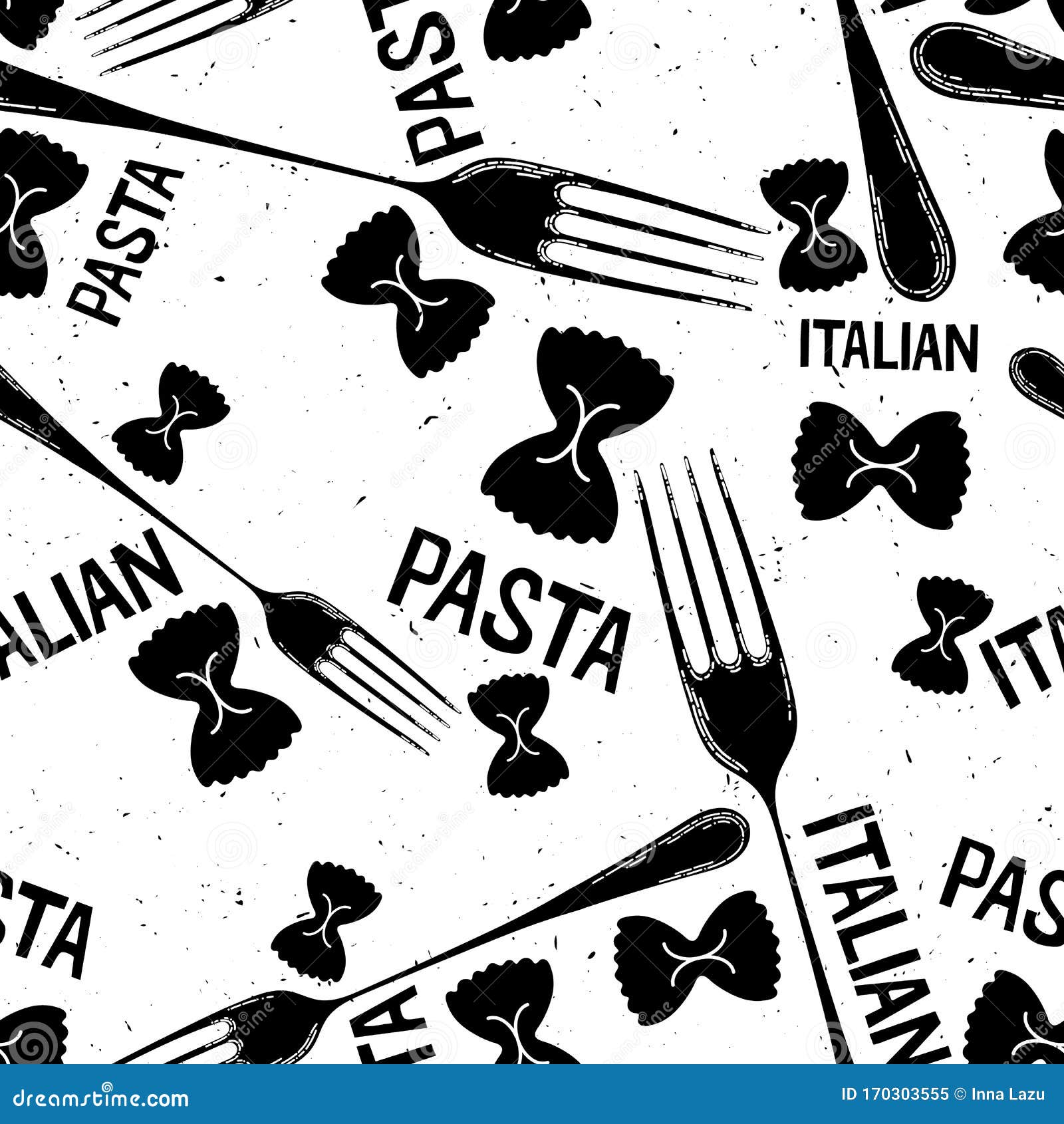 Pasta seamless pattern stock vector. Illustration of pizzeria - 170303555