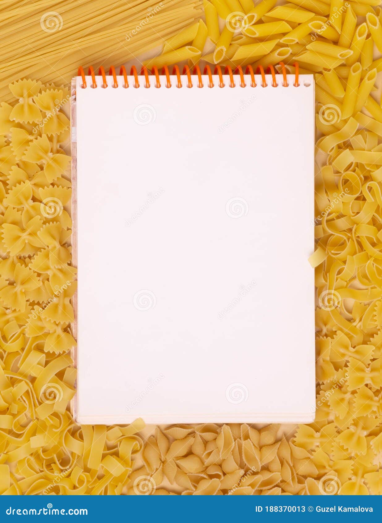 Different Types of Paste in the Form of a Frame. Background Stock Image ...