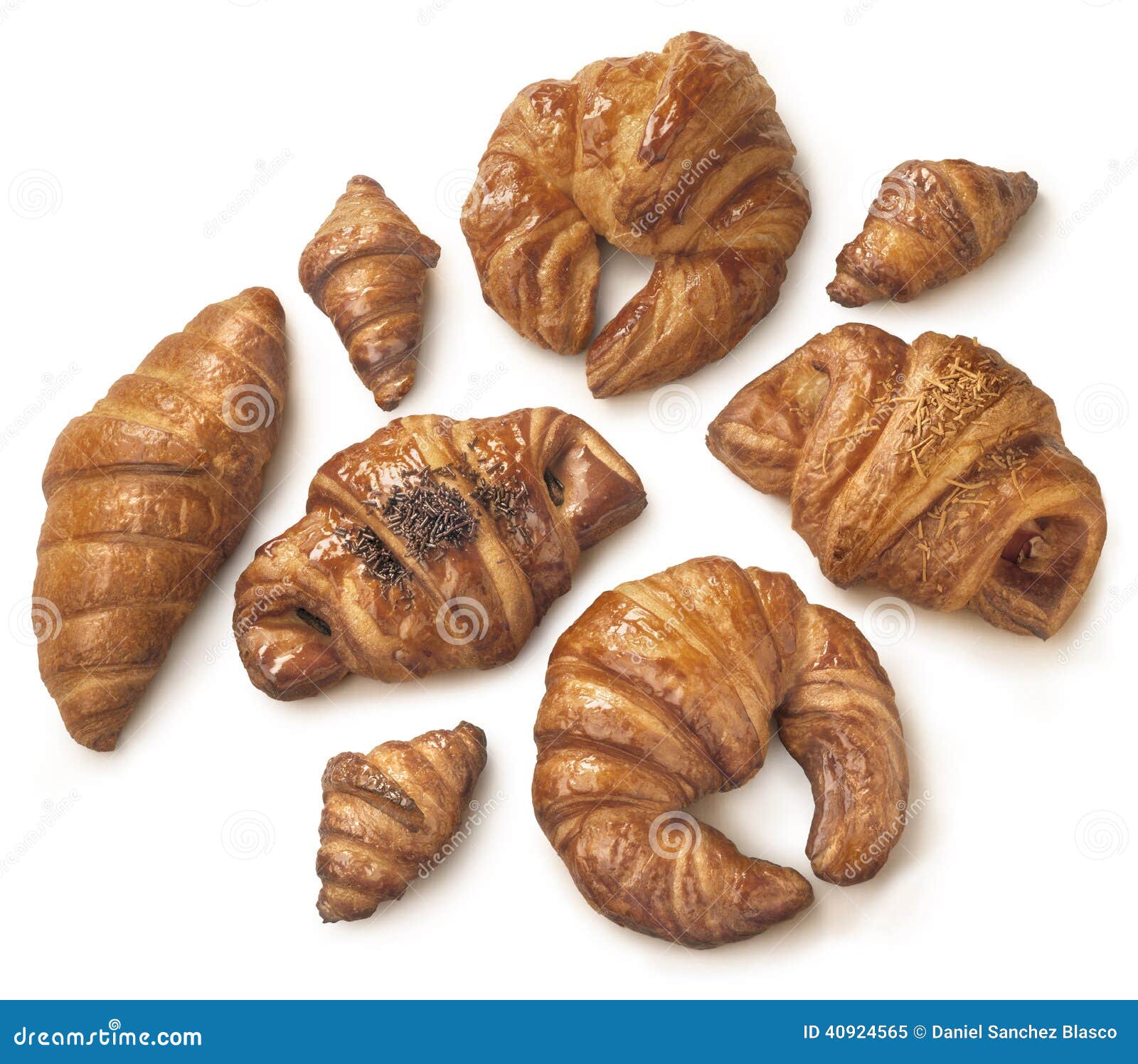 Different Types of Pastry and Bakery Stock Image - Image of roll, yummy ...