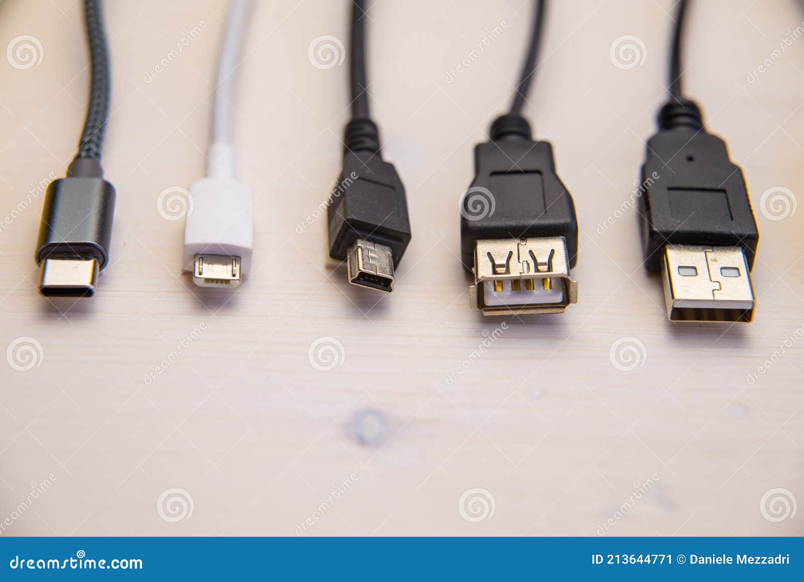 Different Types of Plugs and Connectors in Use Today. Stock Image ...
