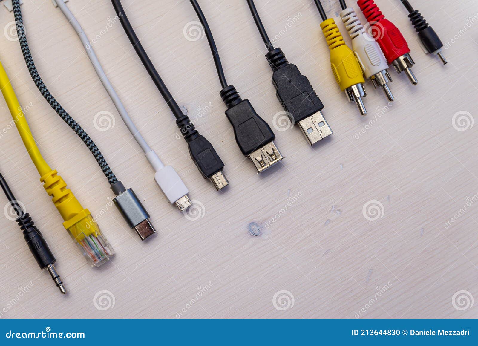 Different Types of Plugs and Connectors in Use Today. Stock Photo ...