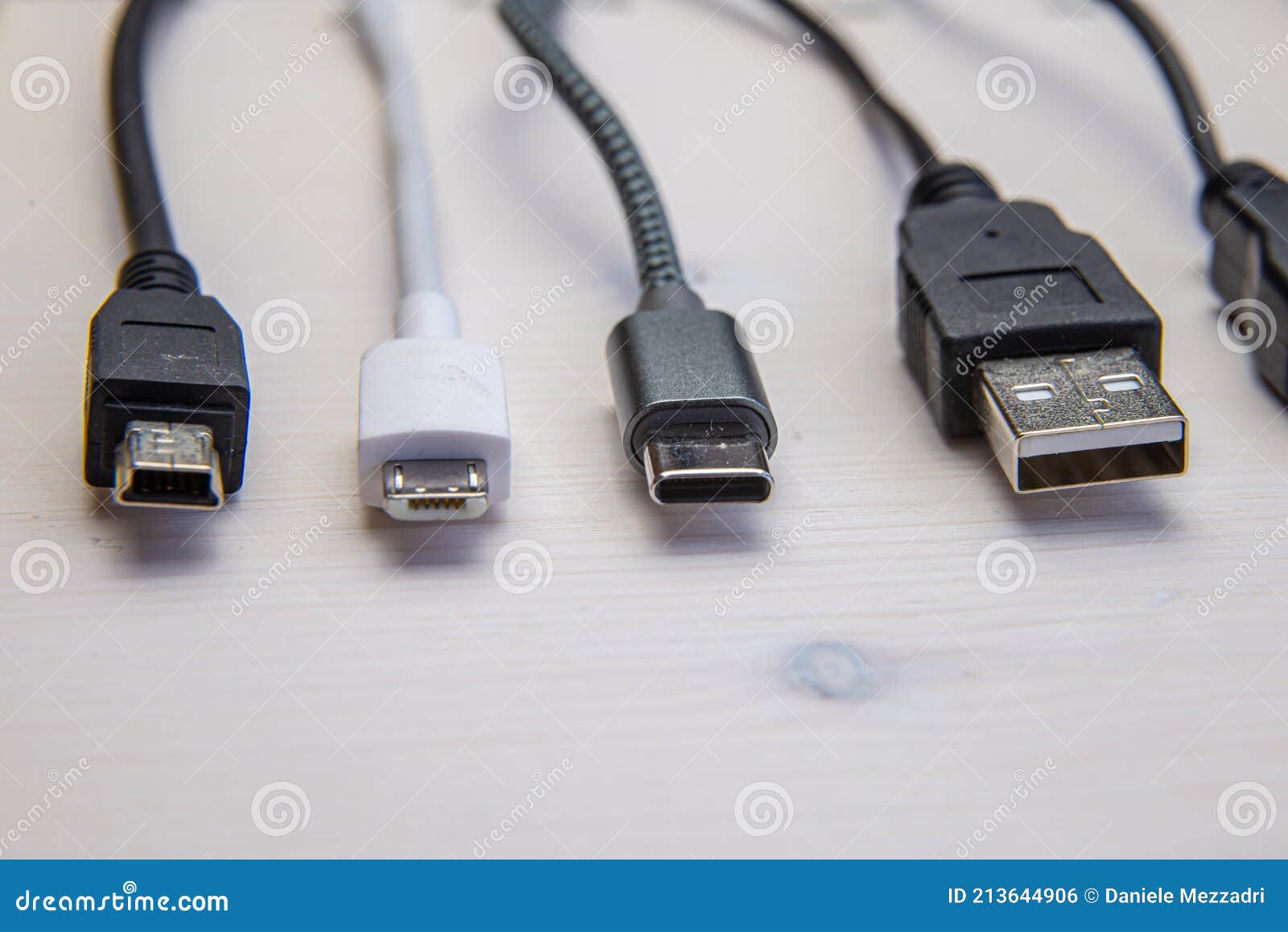 Different Types of Plugs and Connectors in Use Today. Stock Photo ...