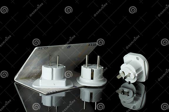 Different Types of Power Adaptors for Various Countries Stock Image ...