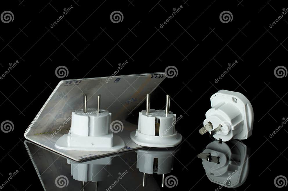 Different Types of Power Adaptors for Various Countries Stock Image ...