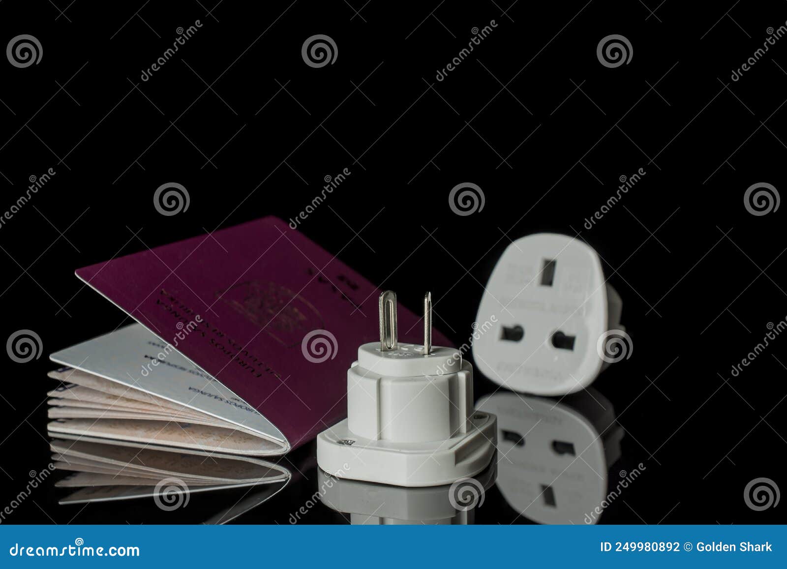 Different Types of Power Adaptors for Various Countries Stock Photo ...