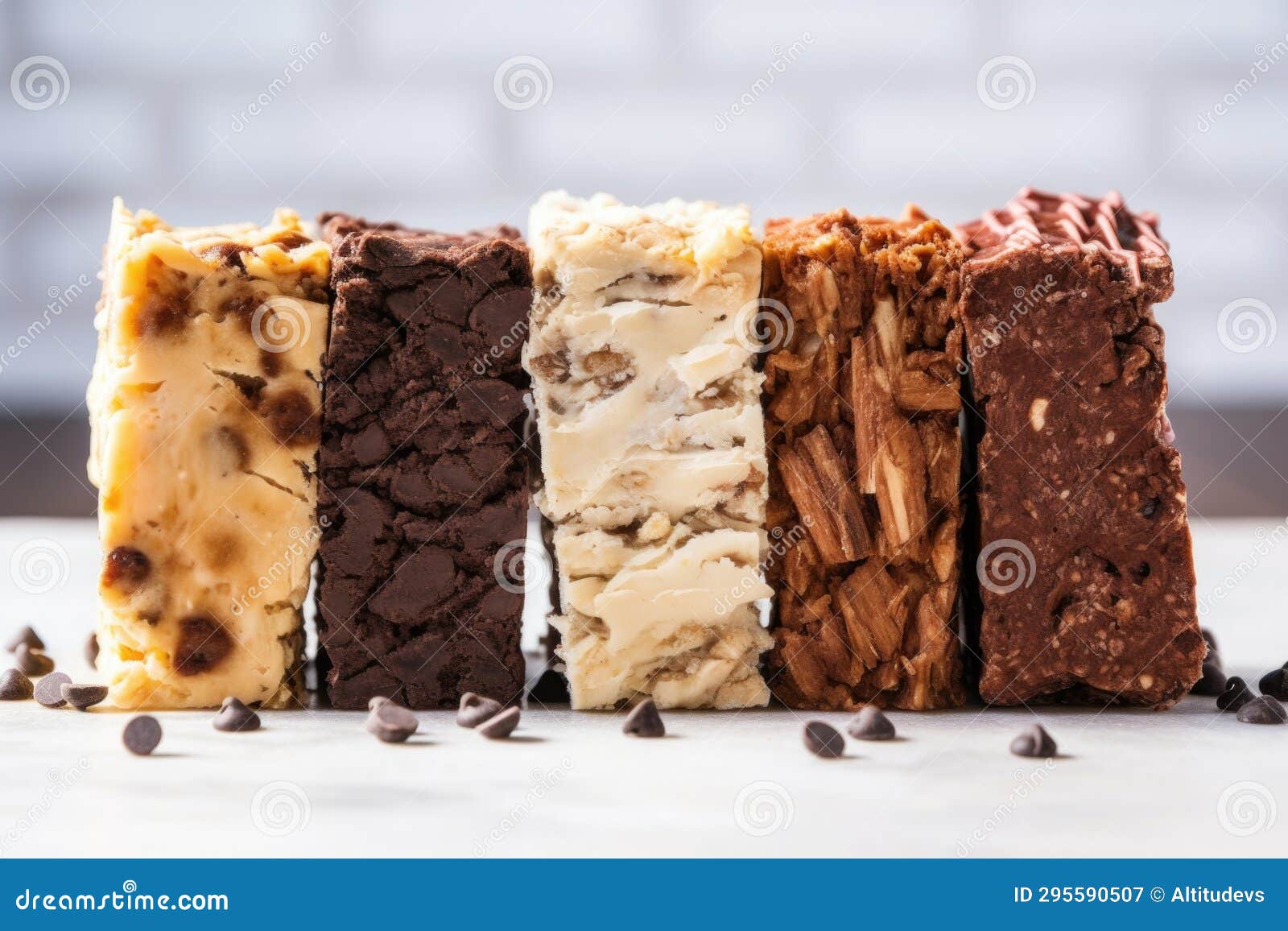 Different Types of Protein Bars Stacked Together Stock Image - Image of ...