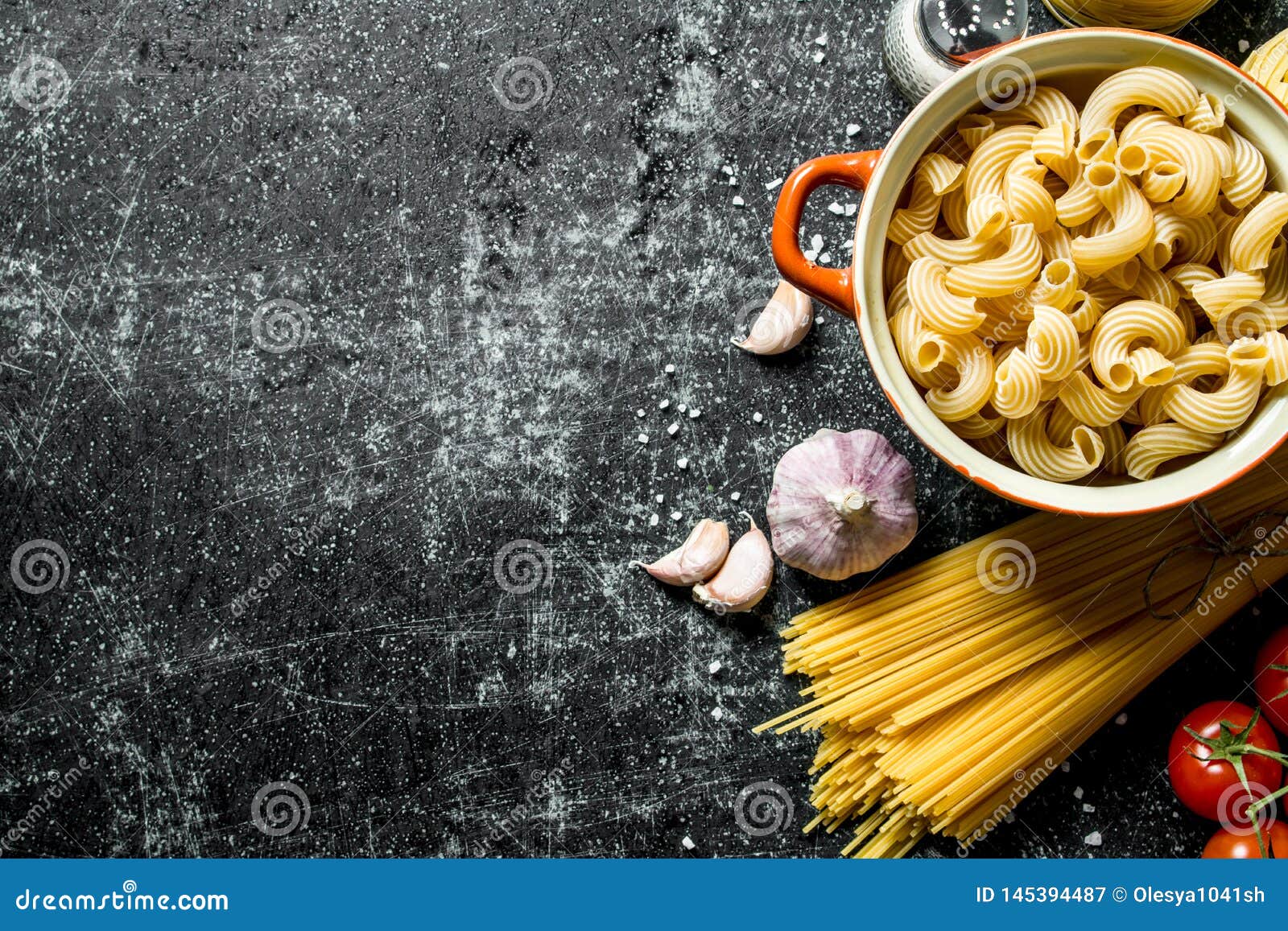 Different Types of Raw Paste with Spices, Tomatoes and Garlic Stock ...