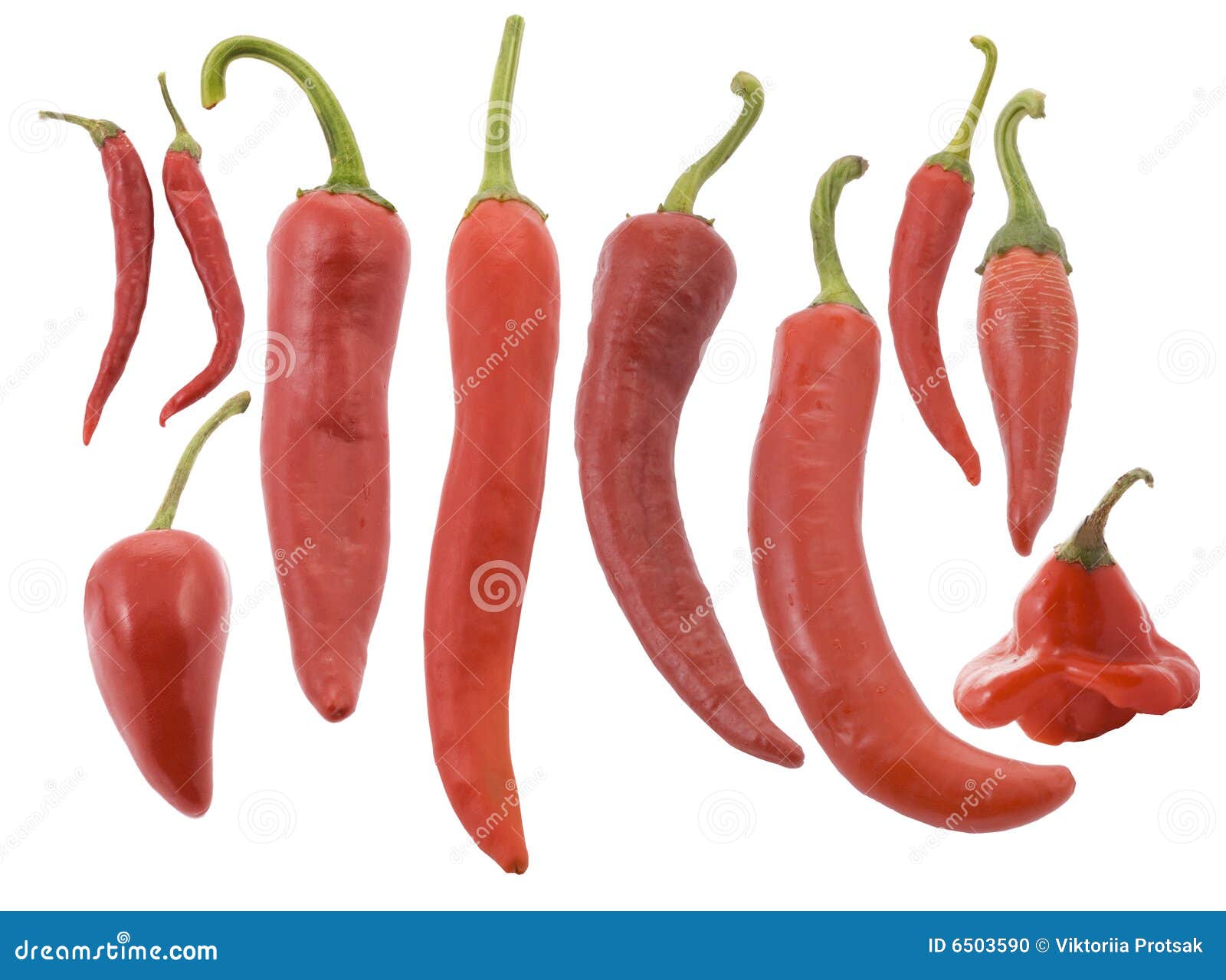 Different Types of Red Red Hot Chili Pepper Stock Photo - Image of ...