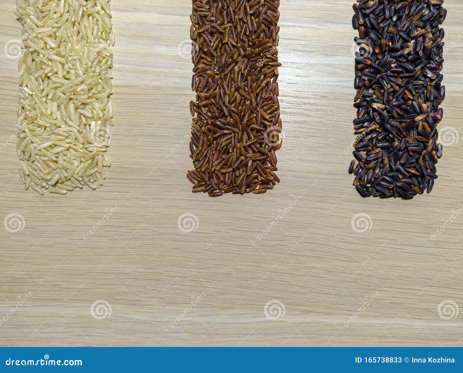 Different types of rice stock image. Image of nutrition - 165738833