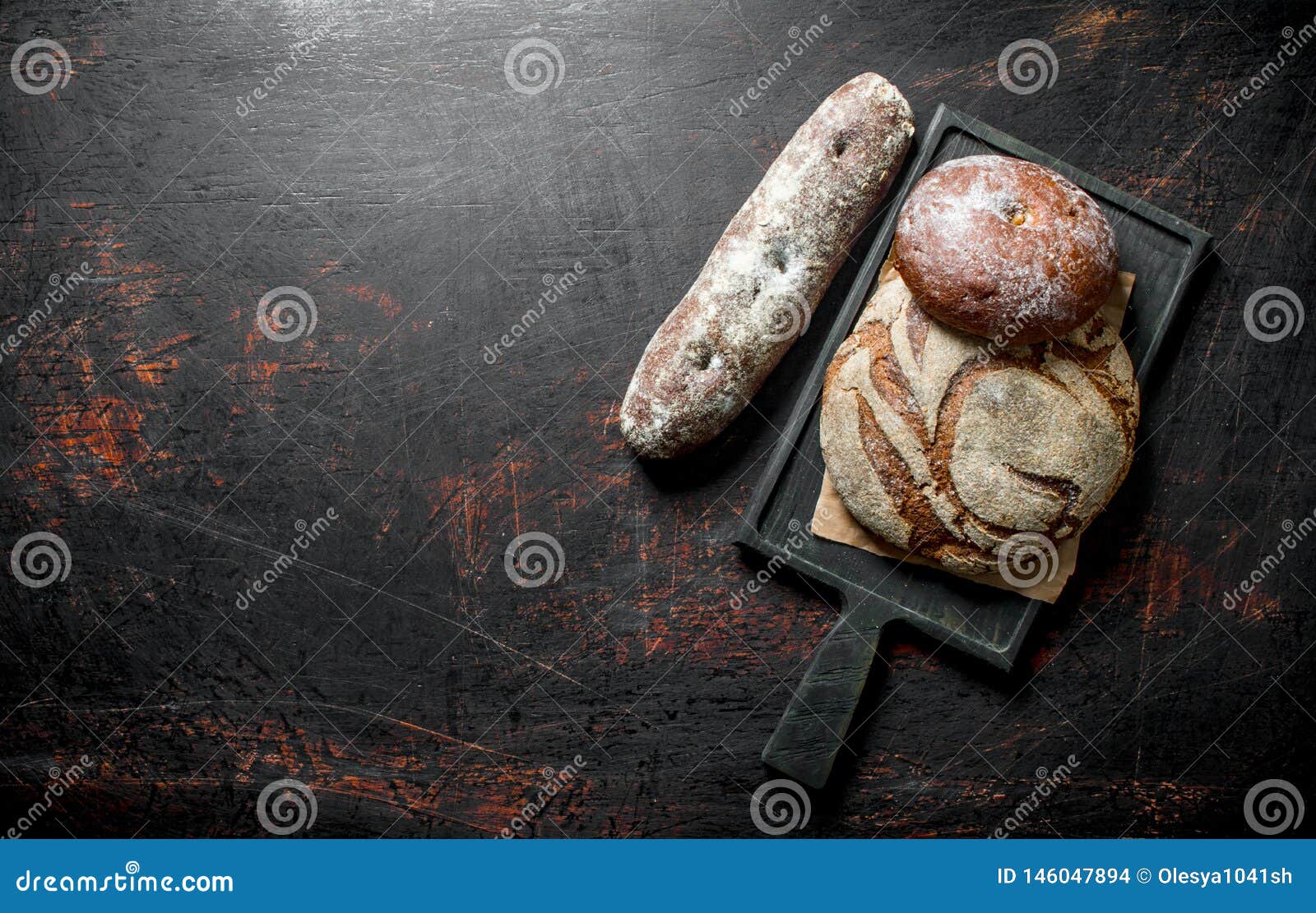 Different Types of Rye Bread Stock Photo - Image of bake, loaf: 146047894