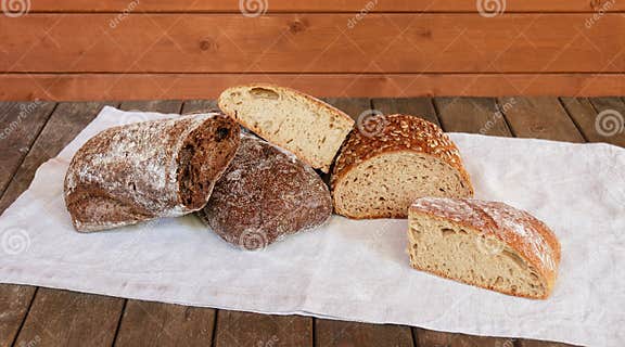 Different Types of Rye Bread. Selective Focus Stock Photo - Image of ...