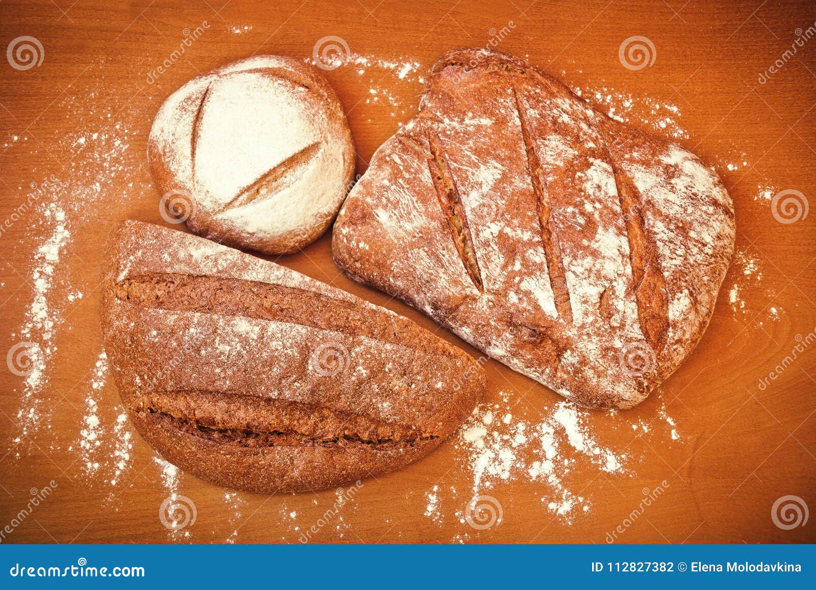 Different Types of Rye Bread Stock Photo - Image of crust, freshness ...