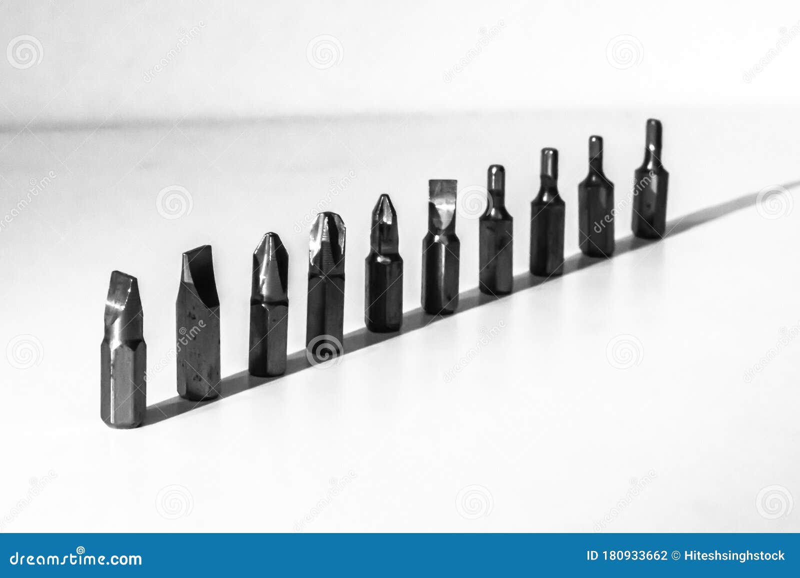 Different Types of Bits of Screwdriver Stock Photo - Image of hardware ...