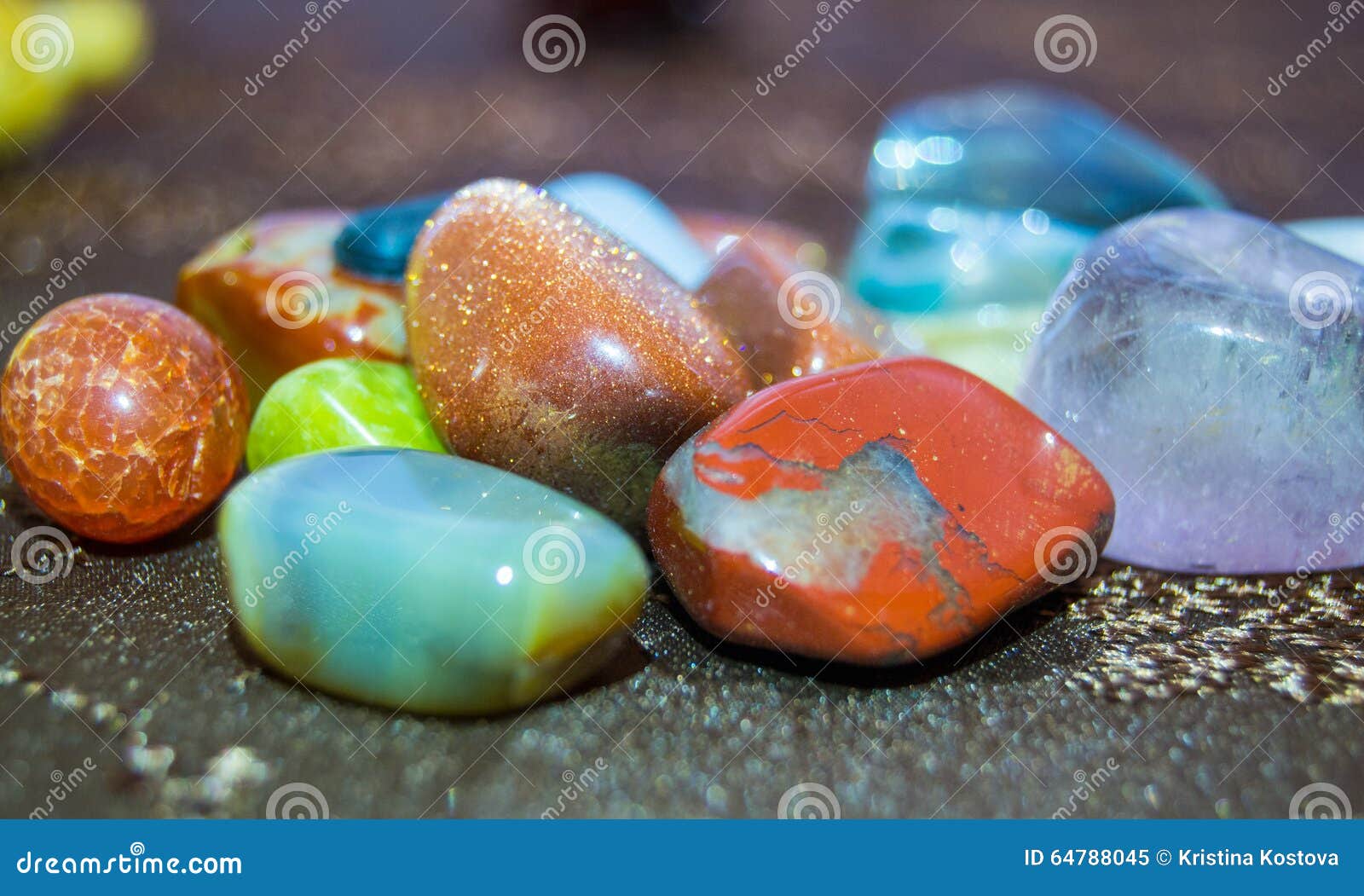 Different Types of Shiny Colored Pieces of Crystal Stock Image - Image ...