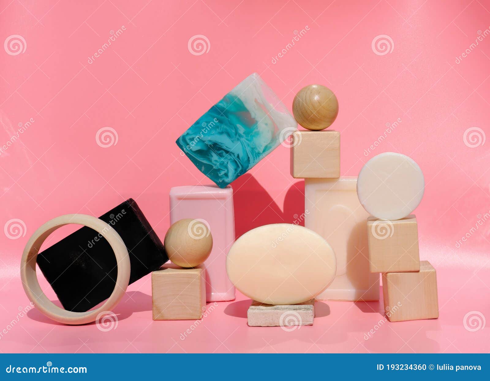 Different Types of Soap. Organic and Natural Soap Stock Photo - Image ...