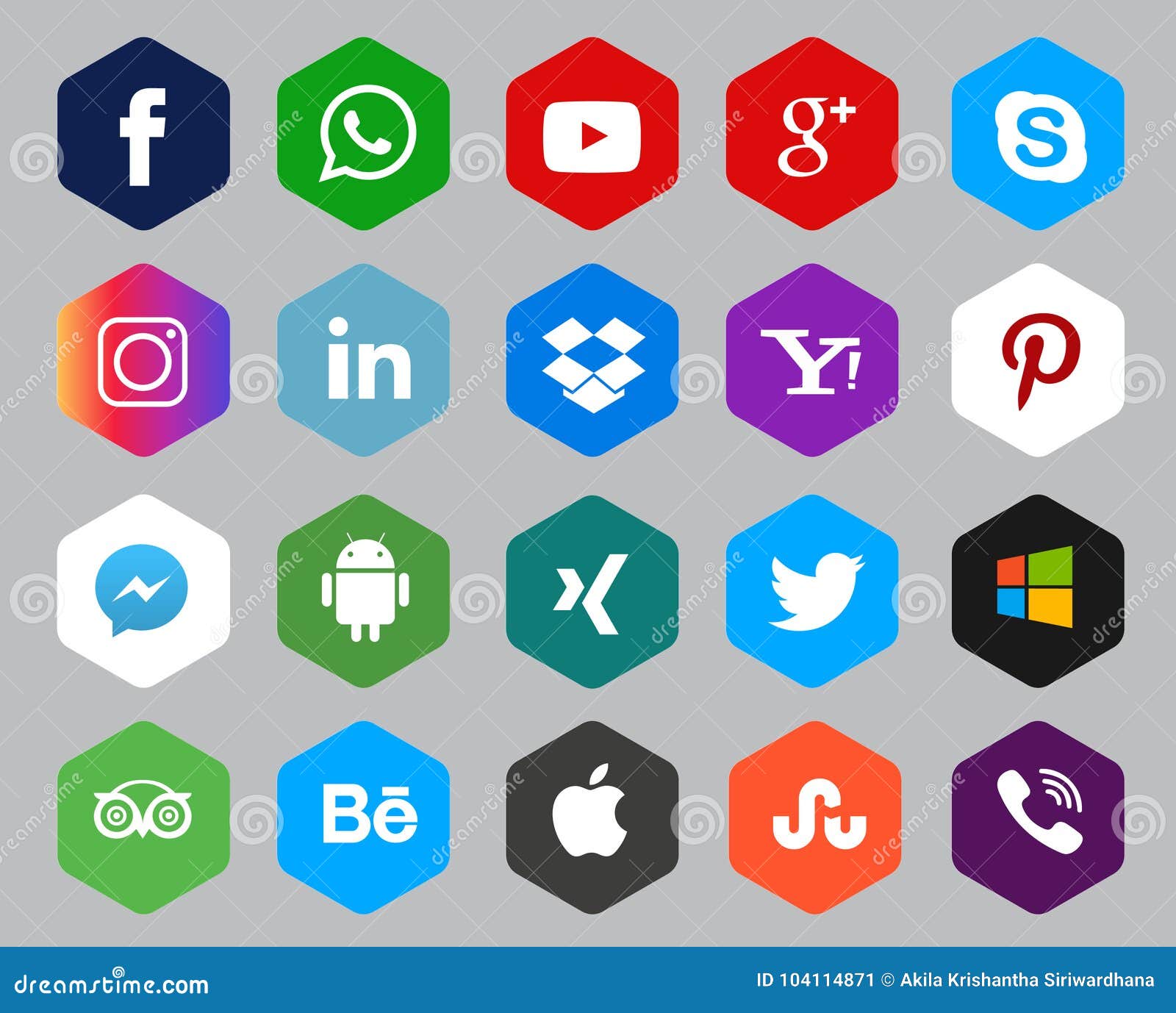 Social Media Icon Collection Editorial Photo - Illustration of facebook ...