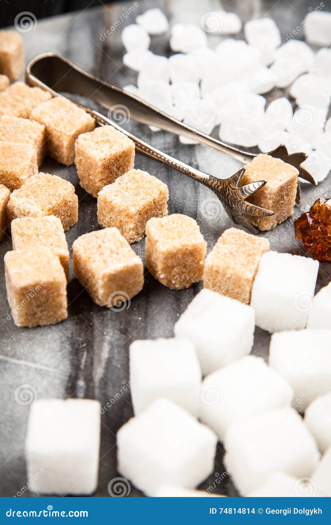 DIfferent types of sugar stock photo. Image of bowl, brown - 74814814