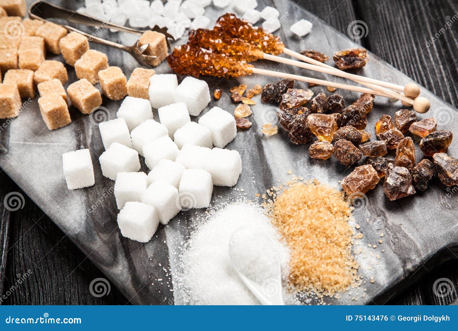 DIfferent types of sugar stock photo. Image of natural - 75143476