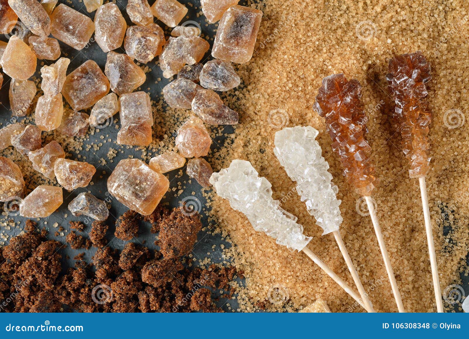 Different types of sugar stock photo. Image of dish - 106308348