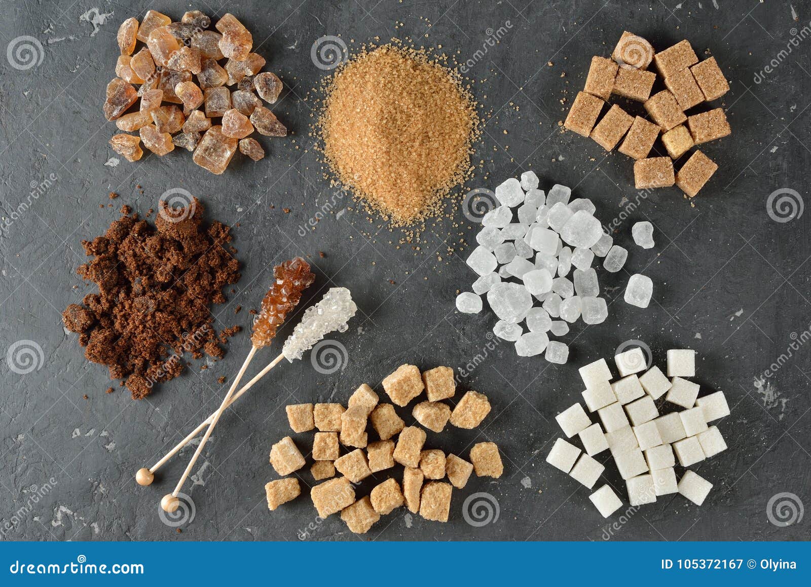 Different types of sugar stock image. Image of vegetarian - 105372167