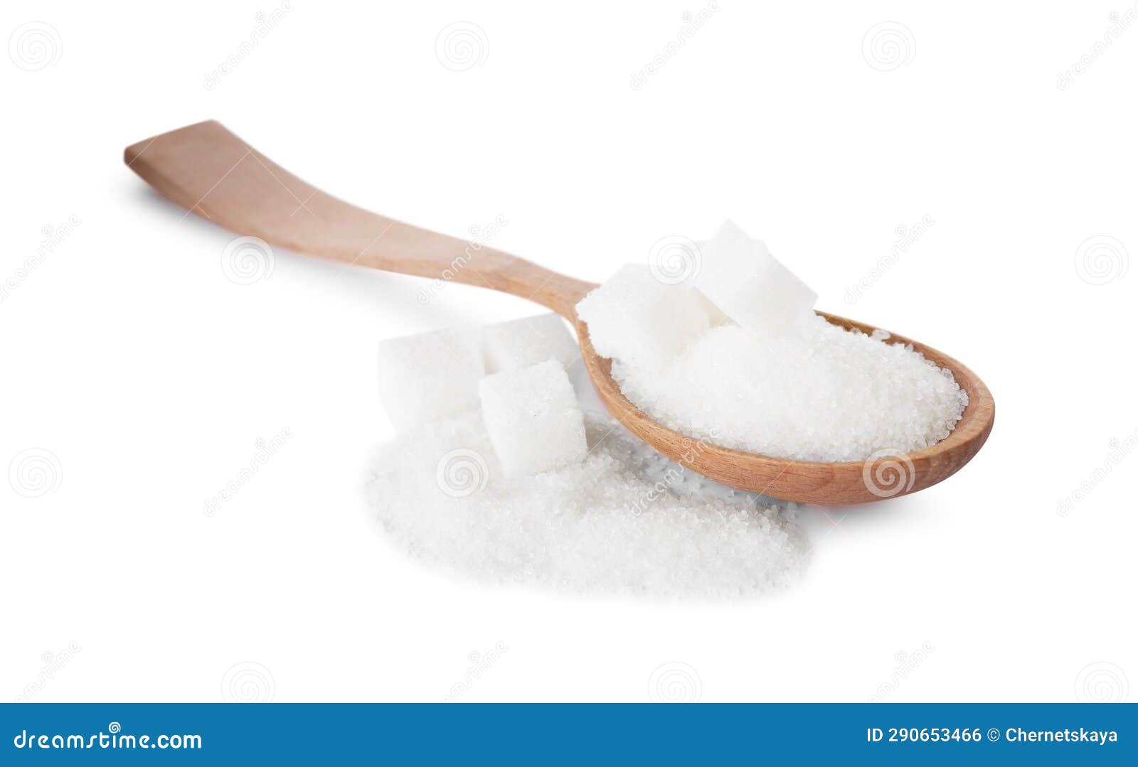 Different Types of Sugar Isolated on White Stock Photo - Image of cubes ...