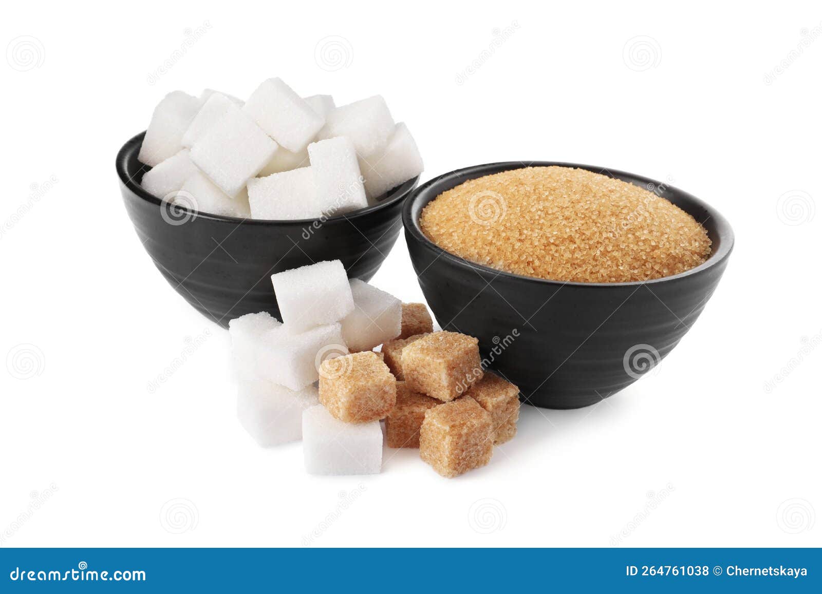 Different Types of Sugar on White Background Stock Photo - Image of ...